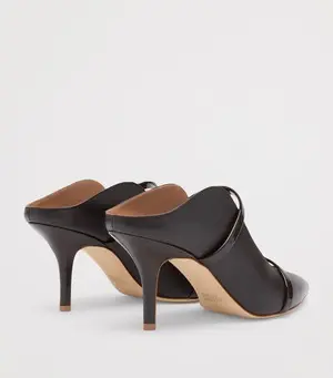 MALONE SOULIERS Leather Maureen Heeled Mules - Brown