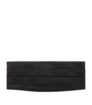 Giorgio Armani Silk Cummerbund - Black