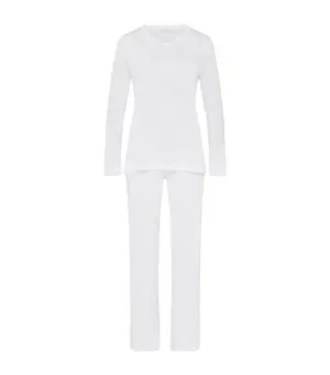 Hanro Cotton Moments Pyjama Set - White