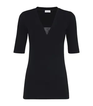 Women's Brunello Cucinelli Black T-shirts