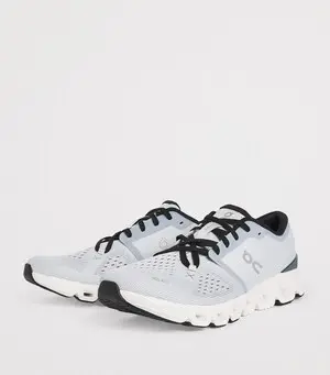 On Cloud X 4 Trainers - Silver
