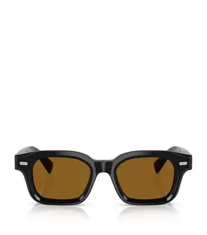 Brunello Cucinelli Acetate Square Jared Sunglasses - Black