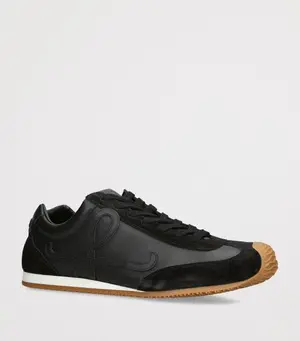 Loewe Leather-suede Ballet Runner 2.0 Sneakers - Black