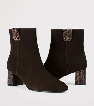Kurt Geiger Suede Chelsea Trim Ankle Boots