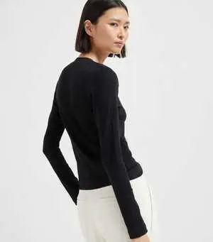 Brunello Cucinelli Stretch-cotton Monili-detail T-shirt - Black