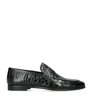 Magnanni Croc Effect Loafers