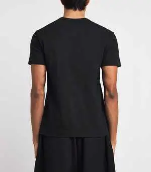 Play Comme Des Garcon Embroidered Double-heart T-shirt - Black