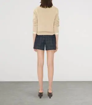 Burberry Wool-cashmere Ekd Sweater - Beige