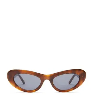 Loewe Acetate Cat-eye Sunglasses - Brown