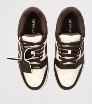 Off-White Leather Out Of Office Sneakers - Brown