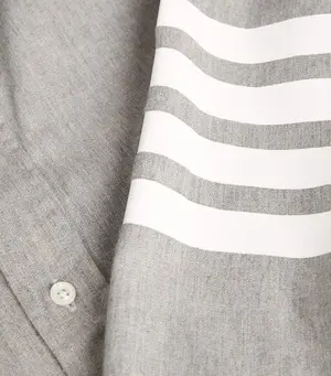 Thom Browne 4-bar Stripe Shirt - Grey