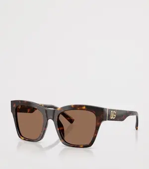 Dolce & Gabbana Tortoiseshell Square Sunglasses - Brown