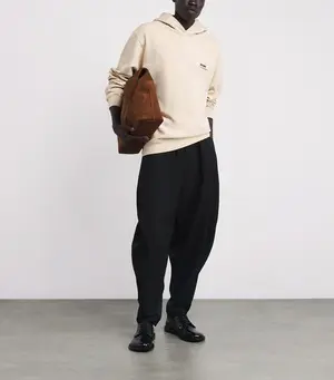 Jacquemus Grosgrain Logo Hoodie - Beige