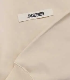 Jacquemus Grosgrain Logo Hoodie - Beige
