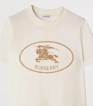 Burberry Equestrian Knight Design T-shirt - Ivory