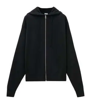 Loewe Wool Anagram Zip-up Hoodie