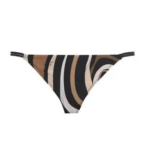 Emilio Pucci Marmo Print Bikini Bottom - Brown
