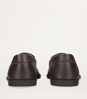 John Lobb Leather Pace Loafers