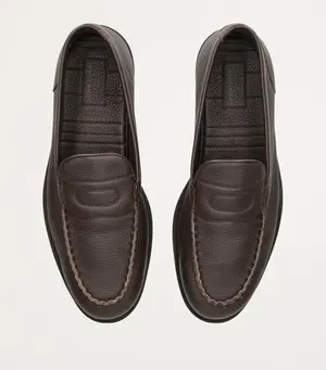 John Lobb Leather Pace Loafers