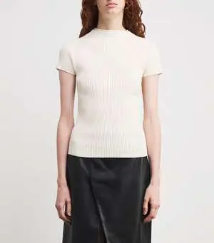 Max & Co. Ribbed Short-sleeve Sweater