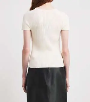 Max & Co. Ribbed Short-sleeve Sweater