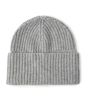 Brunello Cucinelli Cashmere Rib-knit Beanie - Grey