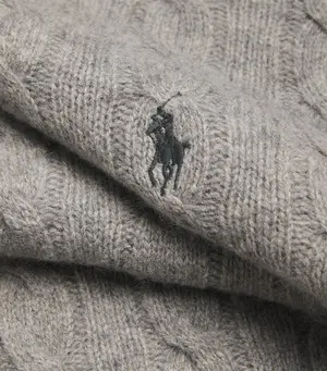 Polo Ralph Lauren Wool-cashmere Cable-knit Sweater - Grey