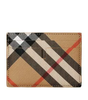 Burberry Beige Vintage Check Card Holders