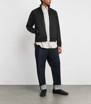 Fred Perry Contrast-tape Track Jacket - Black