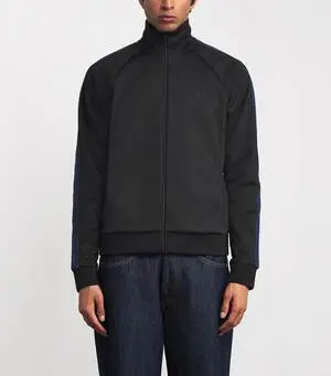 Fred Perry Contrast-tape Track Jacket - Black