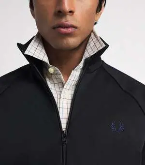 Fred Perry Contrast-tape Track Jacket - Black