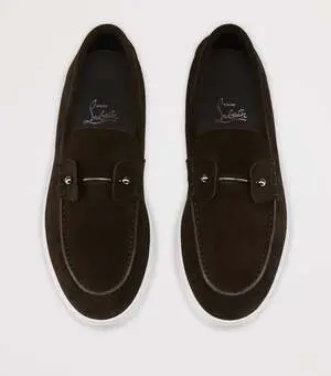 CHRISTIAN LOUBOUTIN Chambeliboat Leather Loafers - Brown