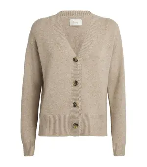 Harrods Cashmere Boxy Cardigan - Beige