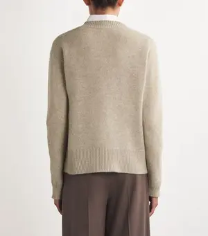 Harrods Cashmere Boxy Cardigan - Beige