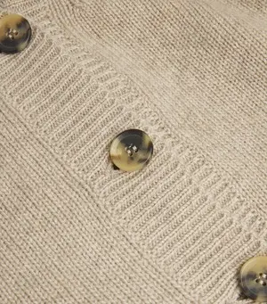 Harrods Cashmere Boxy Cardigan - Beige