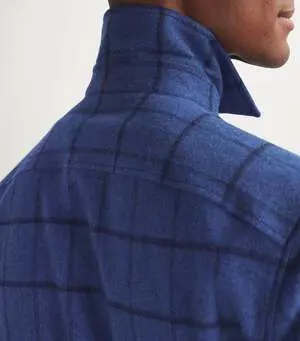 Isaia Wool-cashmere Overshirt - Blue
