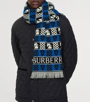 Burberry Wool Fair Isle Scarf