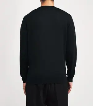 John Smedley Lundy Merino Wool Sweater - Black