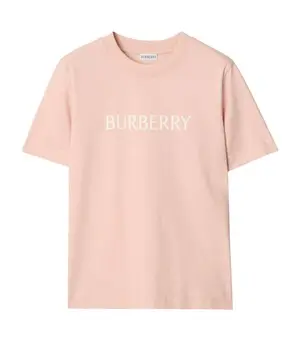 Burberry Cotton Logo T-shirt - Pink
