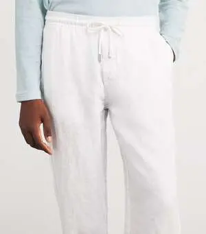 Vilebrequin Linen Pacha Drawstring Trousers - White