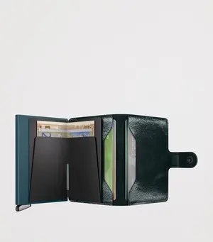 SECRID Leather Miniwallet - Green