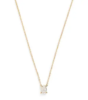 Harrods Pendant Necklace With Diamond - Gold