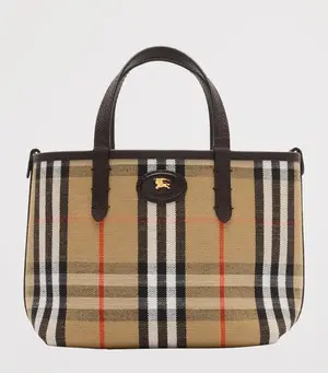 Burberry Mini Leather Bloomsbury Tote Bag - Beige