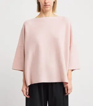 Eskandar Cashmere Split-sleeve Sweater - Pink