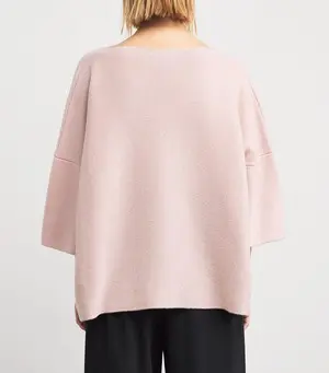 Eskandar Cashmere Split-sleeve Sweater - Pink