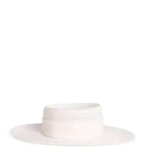 Eleventy Linen Hat - White
