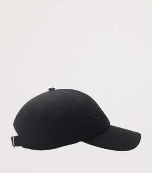 Burberry Cotton Gabardine Logo Cap - Black