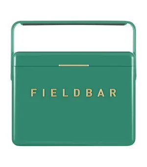 FIELDBAR Mini Bar Cooler Box With Leather Sling - Green