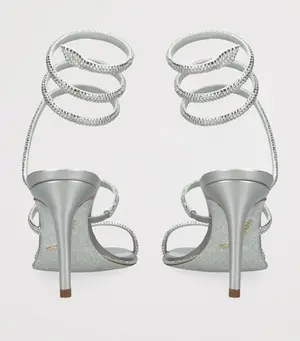 Rene Caovilla Embellished Cleo 80 Sandals - Grey