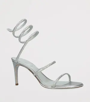 Rene Caovilla Embellished Cleo 80 Sandals - Grey